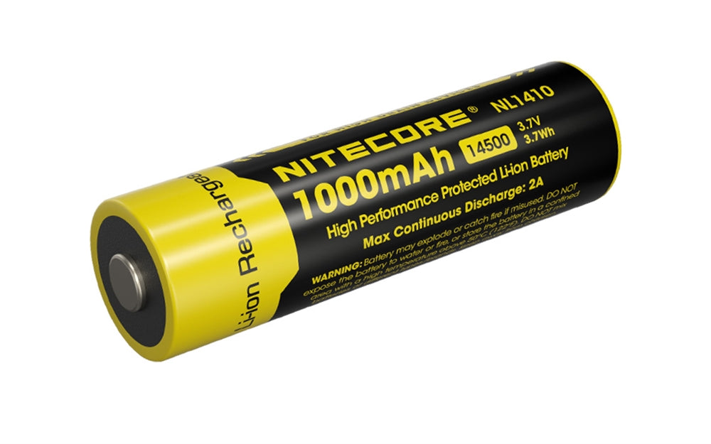 Nitecore NL1410 Rechargeable 14500 Battery – Longhorn Tactical